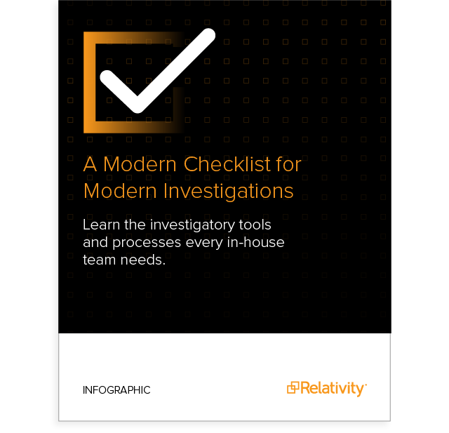 A Modern Checklist for Modern Investigations